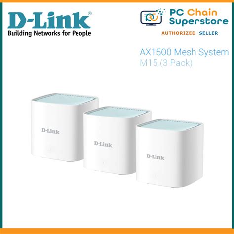 D Link Ax1500 Wifi 6 Mesh System M15 3 Pack Router Ai Mesh Dual