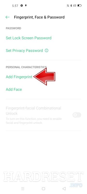 Add Fingerprint OPPO Reno How To HardReset Info