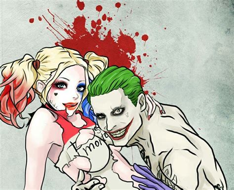 Joker And Harlay Quinn And Kiss Indulge Hd Joker And Harley Quinn