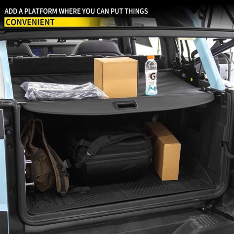 Buy Maxzina Fit 2021 2022 2023 Ford Bronco Trunk Cargo Cover