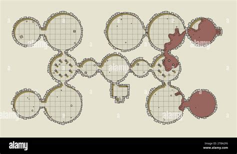 Dungeon Game Asset Top View Vector Illustration Stock Vector Image