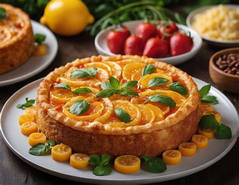 Premium Photo Closeup Of Pie On Cutting Board