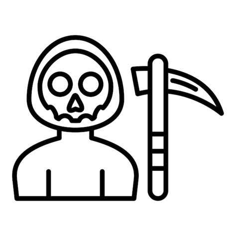 Premium Vector Scythe Icon Style