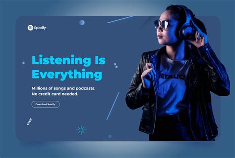 Spotify Header On Behance