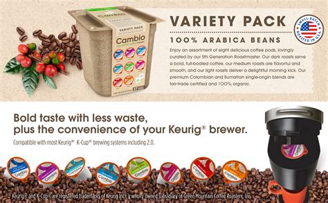 Cambio Roasters® Coffee Pods Recyclable Single Serve K