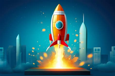 Premium Ai Image Startup Velocity Rocketing Towards Success