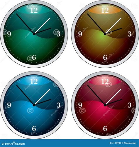 Clock Variation Stock Vector Illustration Of Graphic 4113704