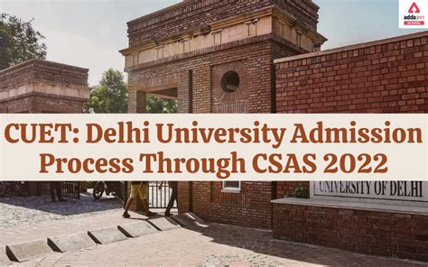 Application Portal For DU Admissions To Launch Within A Week Univerity Times
