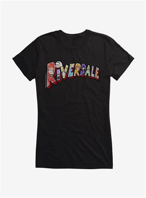 Archie Comics Riverdale Postcard Logo Girls T Shirt Archie Comics