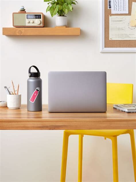 Cute Pink Hydro Flask Drawing Sticker By Frizbeeeyes Redbubble