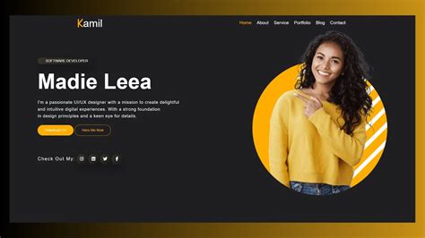 Responsive Personal Portfolio Website using HTML & CSS & Js - YouTube