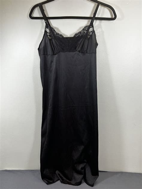 Vassarette Womens Size 31 Black Vintage Look Full Sli Gem