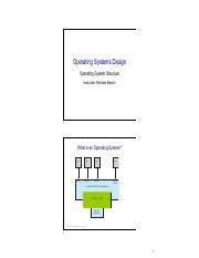 Understanding Operating Systems Design Structure And Services Course Hero