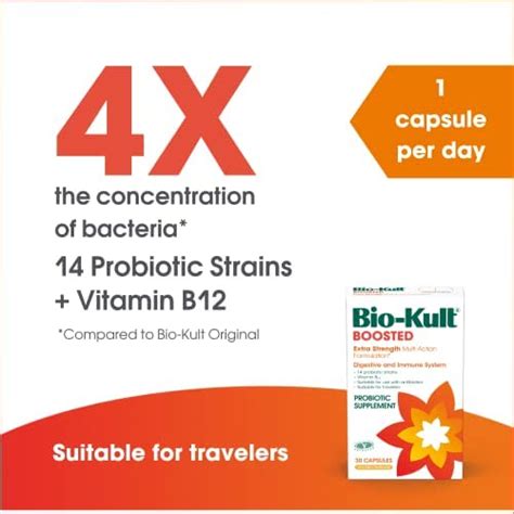 Bio Kult Boosted Gut Health Probiotic Supplement14 Strains Probiotics