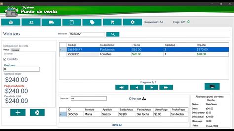 Sistema Punto De Ventas En C Con MySQL And SQL Server Interfaz De