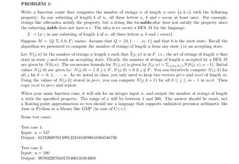Problem 1 Write A Function Count That Computes The
