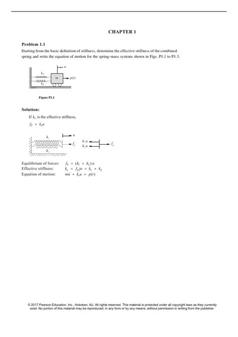 Solution Manual For Dynamics Of Structures 5th Edition All Chapters 1 18 Full Complete