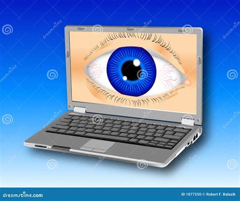 Laptop Spyware Stock Illustration Illustration Of Gigabyte 1077250