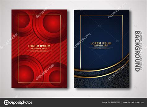 Vector Set Cover Design Template Futuristic Dynamic Overlap Layers Background 스톡 벡터