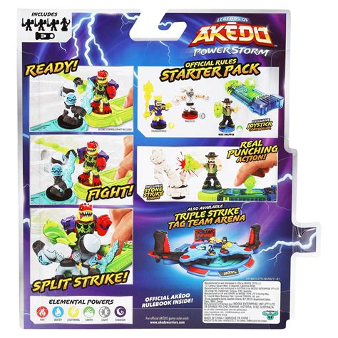 Akedo Powerstorm Starter Pack Legendary Punch Attack 3 Mini Battling
