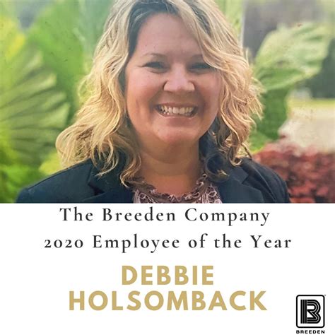 It Is With Great Pleasure The Breeden Company Proudly Announces Their 2020 Employee Of The Year