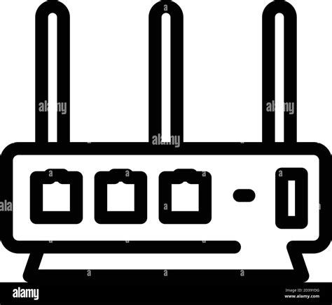 Wifi Router Icon Outline Style Stock Vector Image Art Alamy