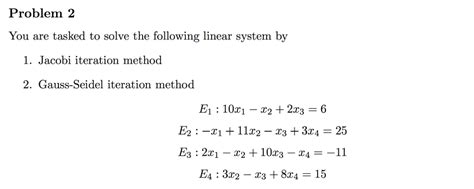Solved Task Is To Write A Matlab Program To Solve Using
