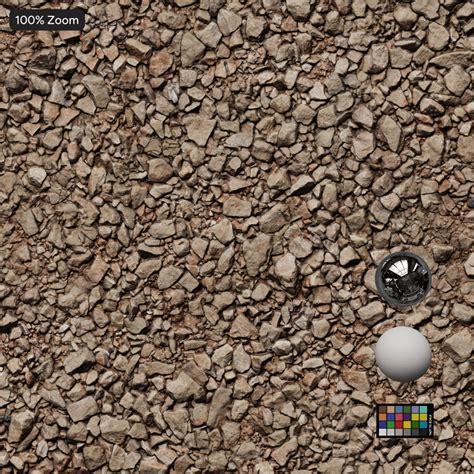 Compacted Gravel Ground Texture Poliigon