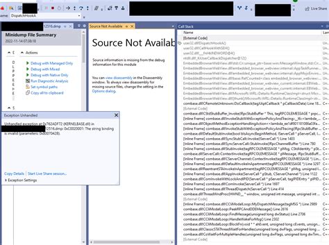 String Binding Invalid Dumps Created At Embedded Browser Shutdown · Issue 2970