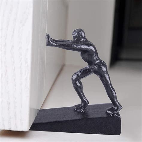 Gietijzeren Deurstop Rustiek Versierde Zware Deurstop Menselijke