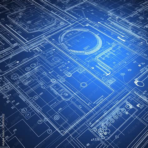 Software Architecture Blueprint Themed Background Software