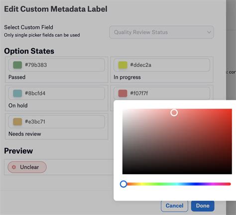 Configure Custom Fields Metadata Layers Alation User Guide