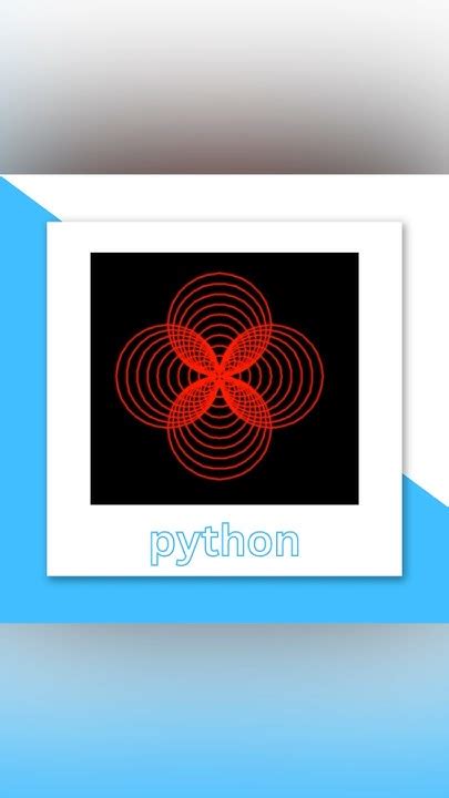 شكل هندسي رائع في بايثون Pythoncode Coding Codeprojects بايثون