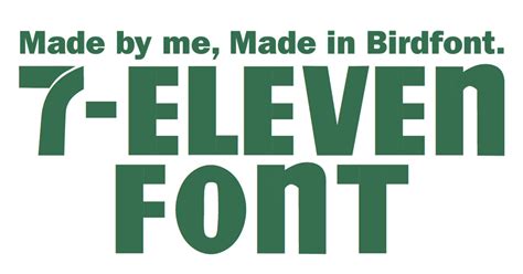 7 Eleven Font By Sethfafa0322 On Deviantart