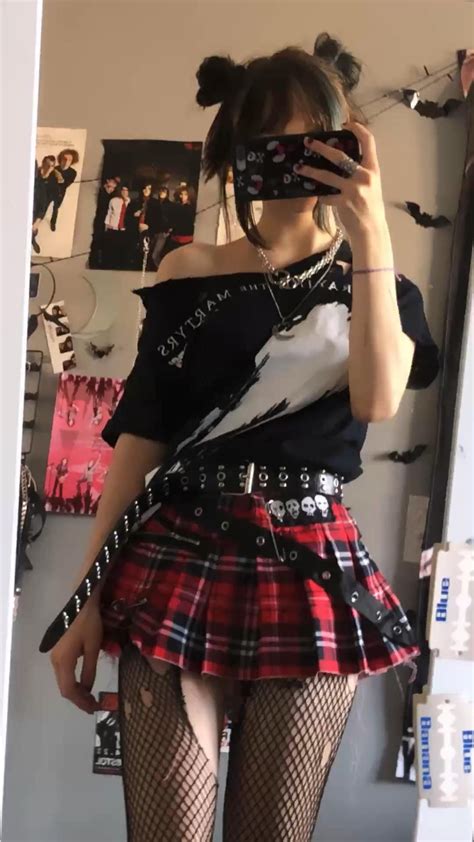 Plaid Skirt Sheer Thigh Socks Outfit Artofit