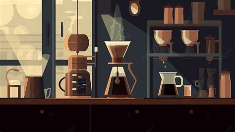 Coffee Light Background Coffee Coffee Pot Cafe Background Image And