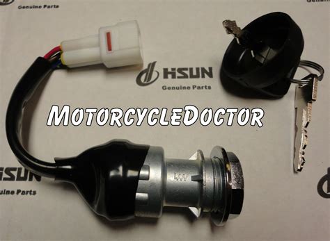 Ignition Key Switch 4 Wire Dash Mount Motorcycle Doctor