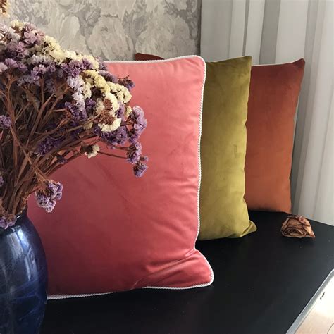 Luxury Coral Velvet Pillow Cover Coral Pillow Cover Coral Etsy