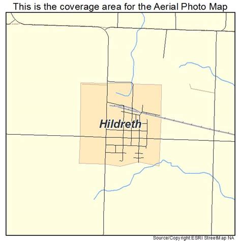 Aerial Photography Map Of Hildreth Ne Nebraska