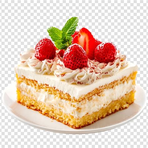 맛있는 딸기 케이크 크리미한 층 달한 맛 Ai 생성 Psd