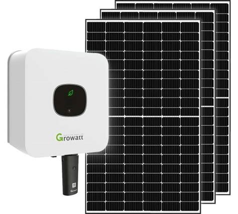 Growatt Komplettset Solar PV Balkonkraftwerk 3 X 415W MIC 600TL X