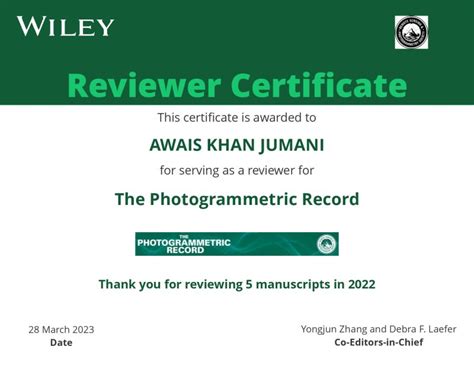 Awais Khan Jumani On Linkedin Reviewer Wiley Webofscience Scopus
