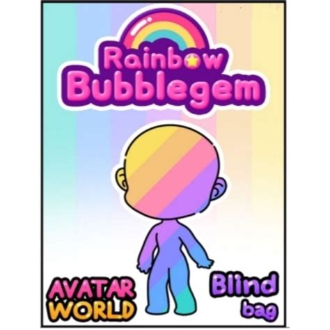 Paper Doll Avatar World X Rainbow Bubblegem Blind Bagblindbagmainan