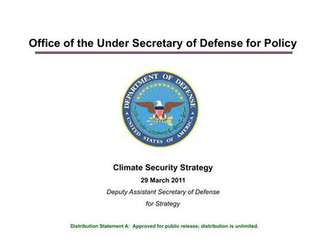 Office Of The Under Secretary Of Defense For Policy
