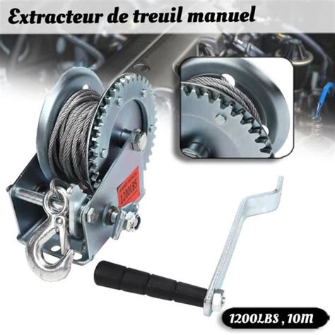 Treuil Manuel En Fer 1200lbs Dextracteur De Treuil à Main Résistante