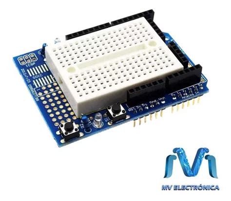 Shield Protoboard Blanca Para Arduino Uno Mega V5 5pzs En Venta En