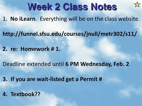 ppt week 2 class notes powerpoint presentation free download id