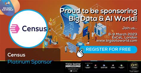 Big Data And Ai World London On Linkedin Bdaiw23 Techshowlondon Census