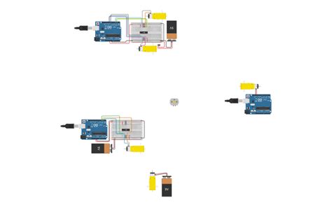 circuit design 2 dc motors with l293d and arduino tinkercad