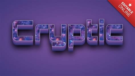 Cryptic Text Style Effects Generator